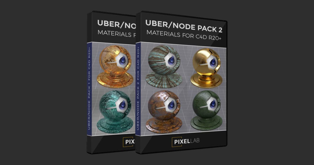 Uber/Node Material Pack Bundle for C4D - Flashback Japan Inc