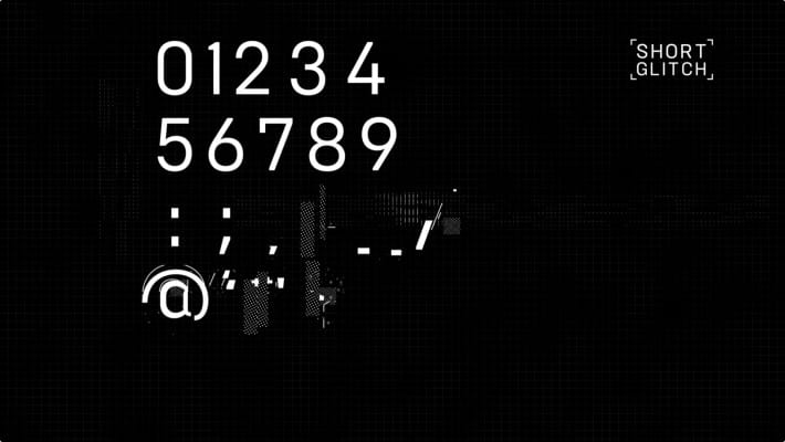 Data Damage Animated Typeface - Flashback Japan Inc