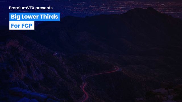 PremiumVFX Big Lower Thirds - Flashback Japan Inc