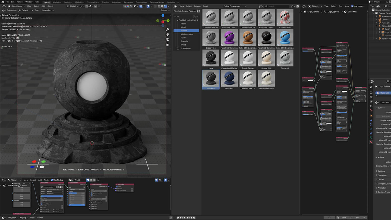 Octane Texture Pack 4 for Blender - Flashback Japan Inc