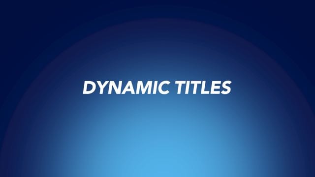 PremiumVFX Dynamic Titles - Flashback Japan Inc