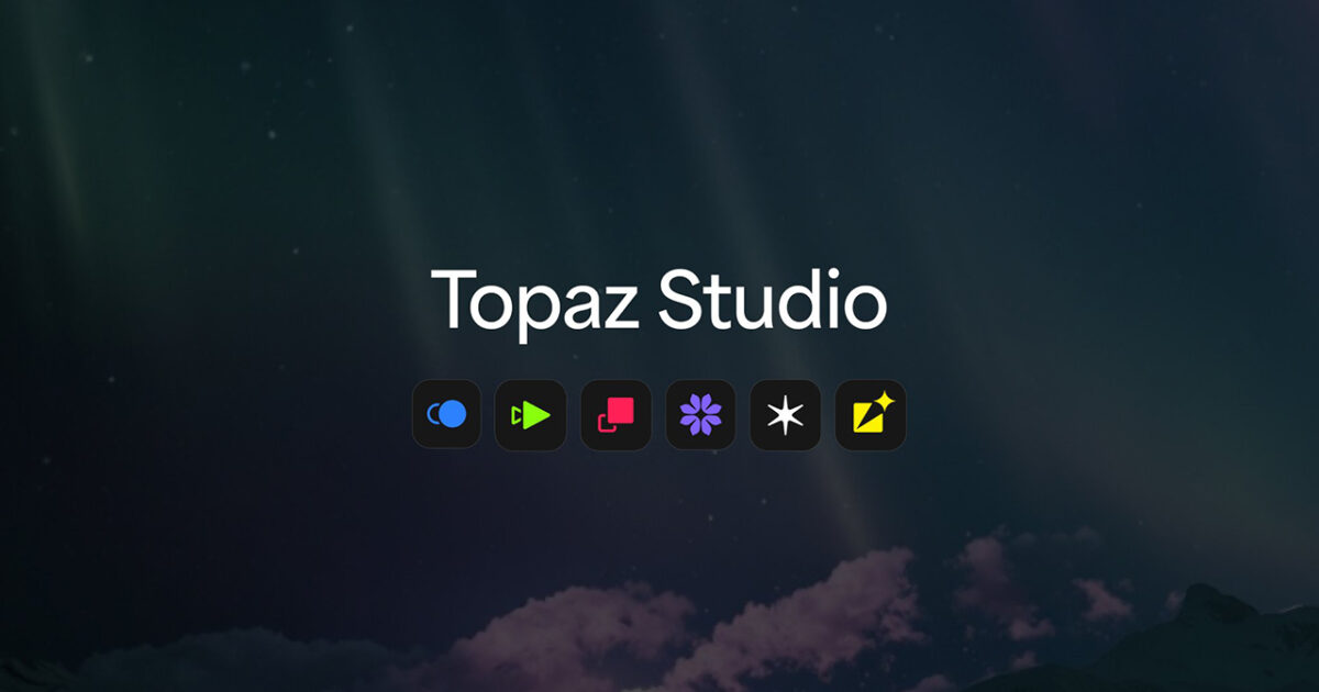 Topaz Studio, Topaz Video 発売 - Flashback Japan Inc