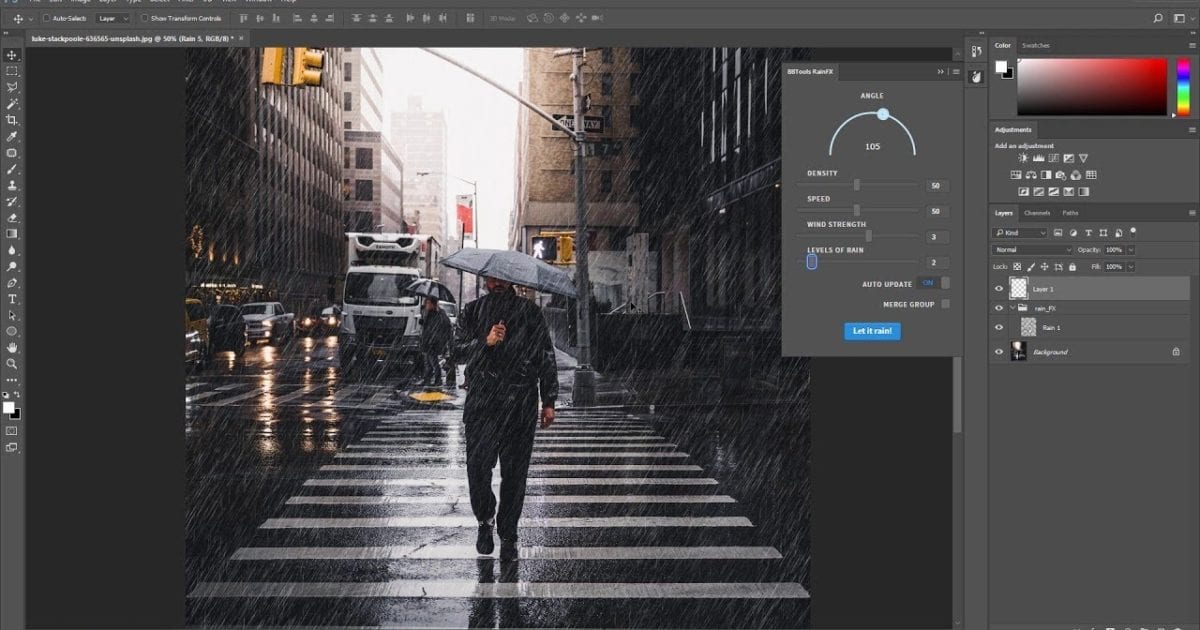 RainFX Photoshop Extension - Flashback Japan Inc