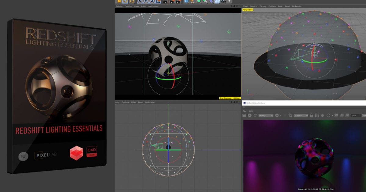 Redshift Lighting Essentials for C4D Volume 1 - Flashback Japan Inc